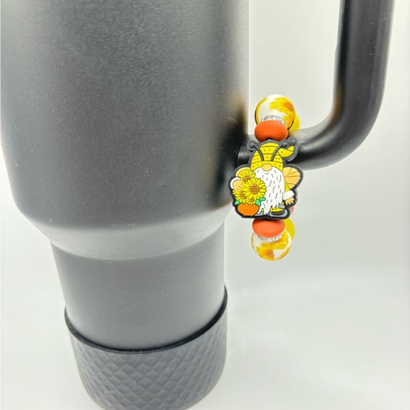Hand Crafted | Accessories | Beaded Silicone Focal Beverage Charm ...